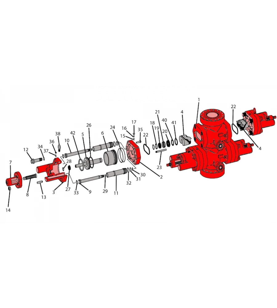 Cameron Type U Model II 13-5/8"x 5,000psi BOP
