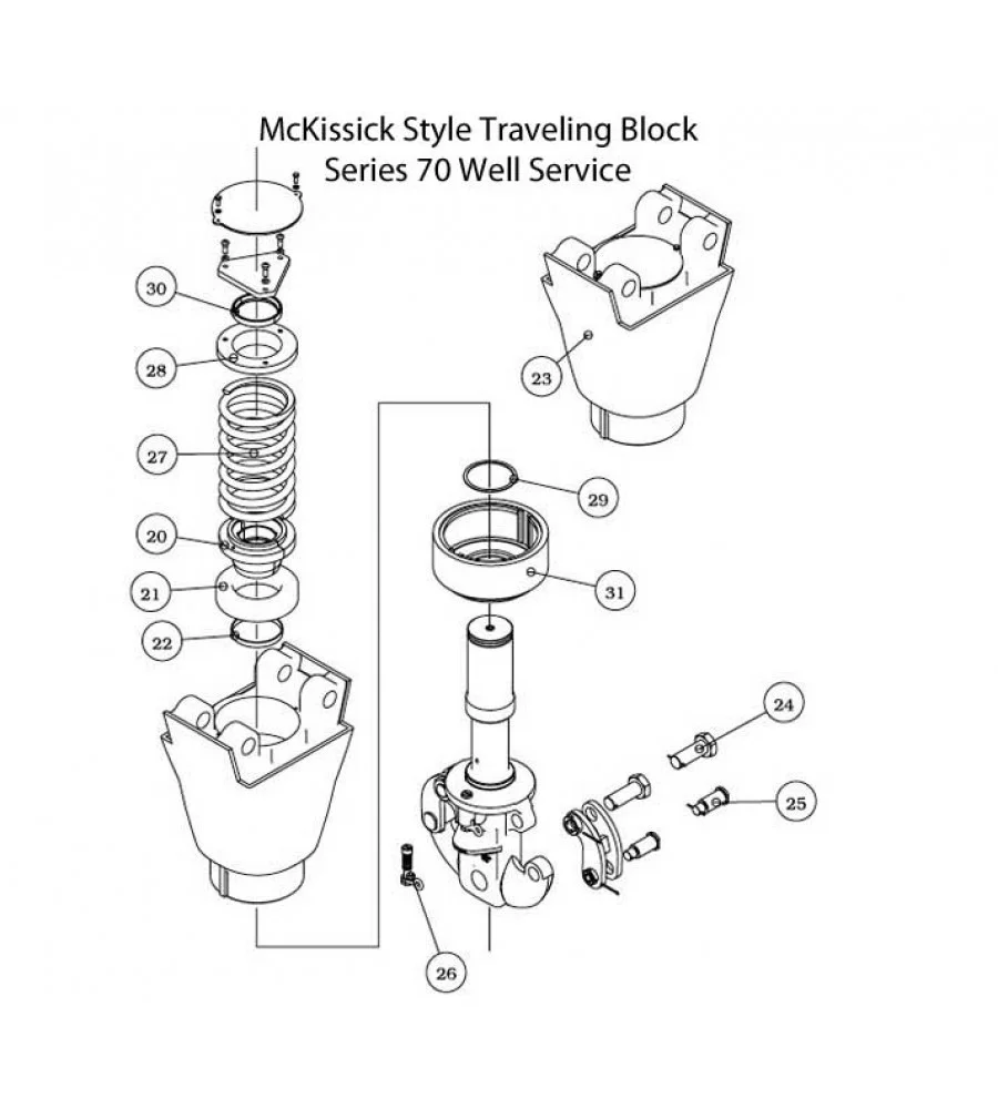 Find Series 70 McKissick Traveling Blocks | Drilling Parts