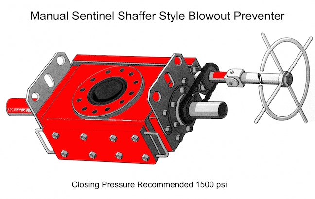 Sentinel w/ Manual Operator BOP Shaffer Style | Buy #1 Oilfield Tools ...